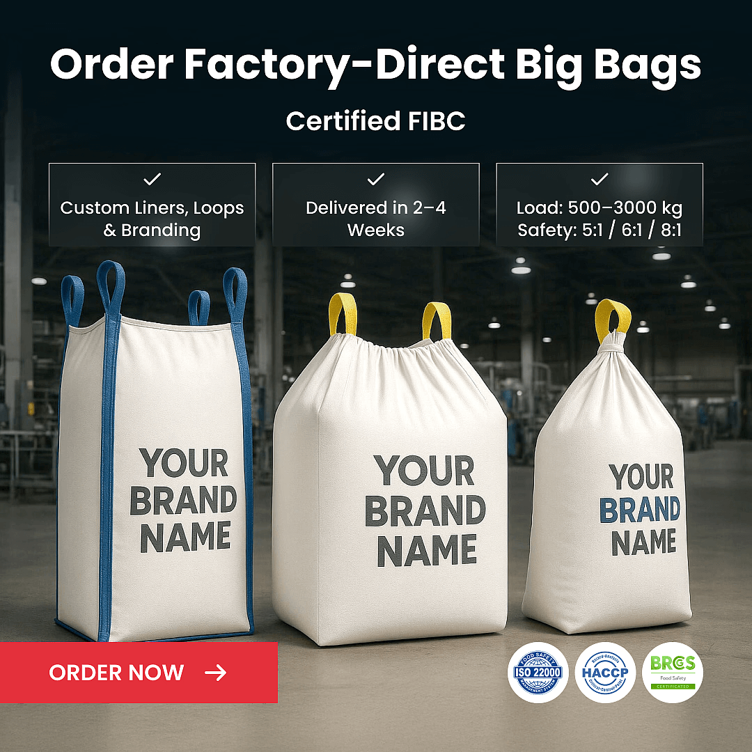 FIBC Big Bags Manufacturer & Supplier – Factory Direct to Europe | ISO ...
